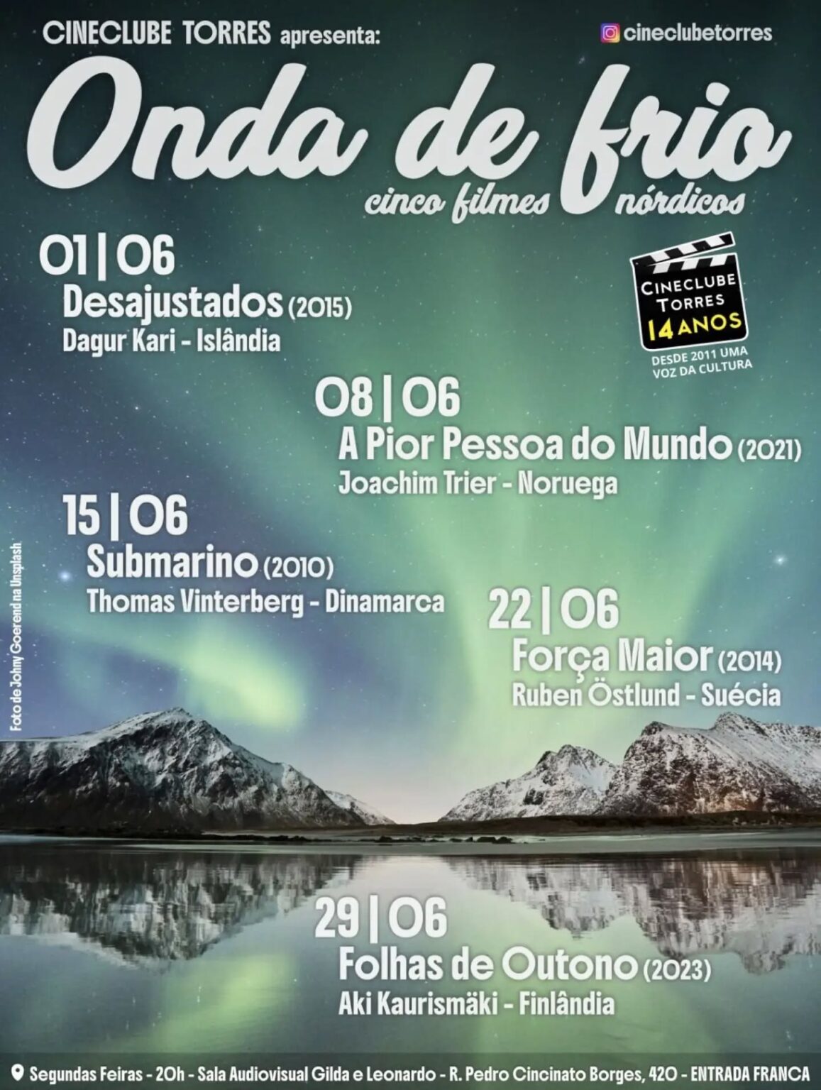 ONDA DE FRIO: Cineclube Torres terá sessão de filmes do extremo norte ...