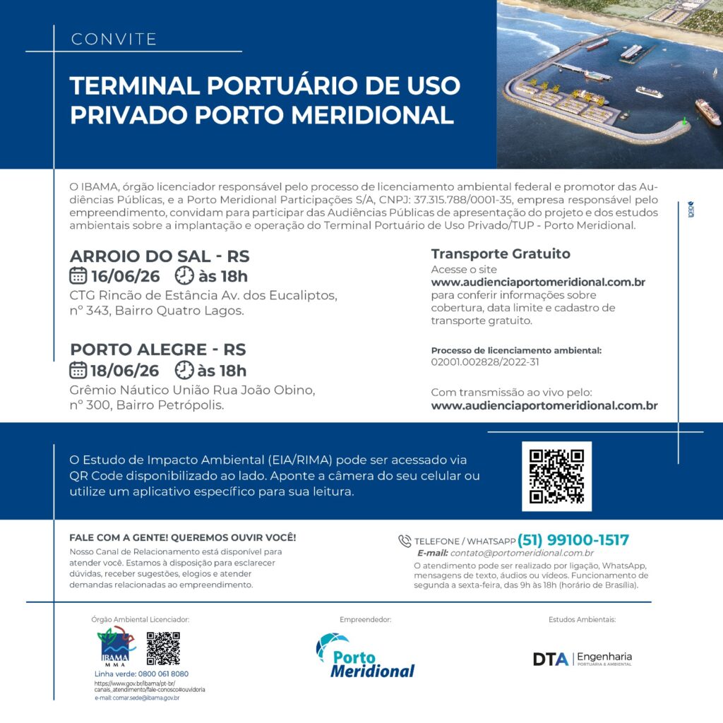 Orientações sobre audiências públicas referentes ao Porto Meridional de ...